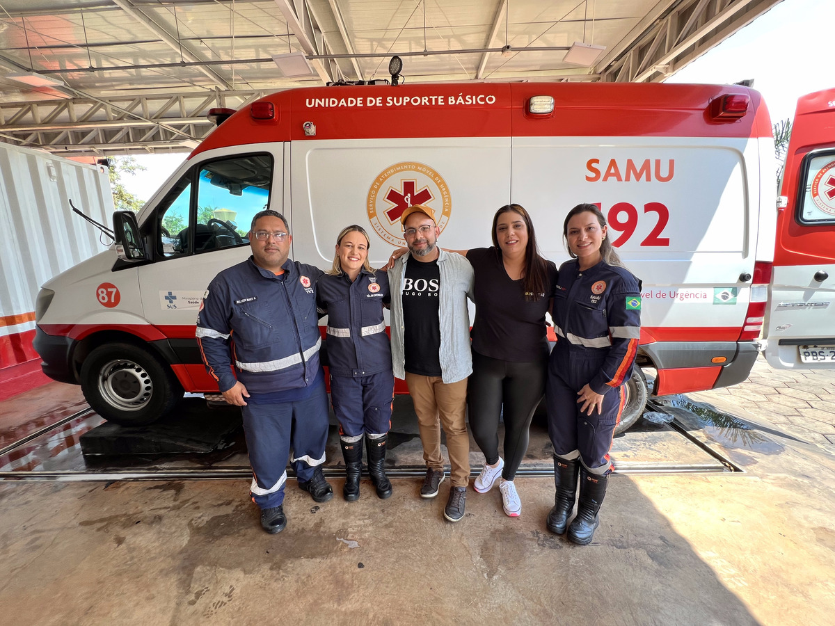 Emoção marca reencontro entre paciente e equipe do Samu que salvou sua ...